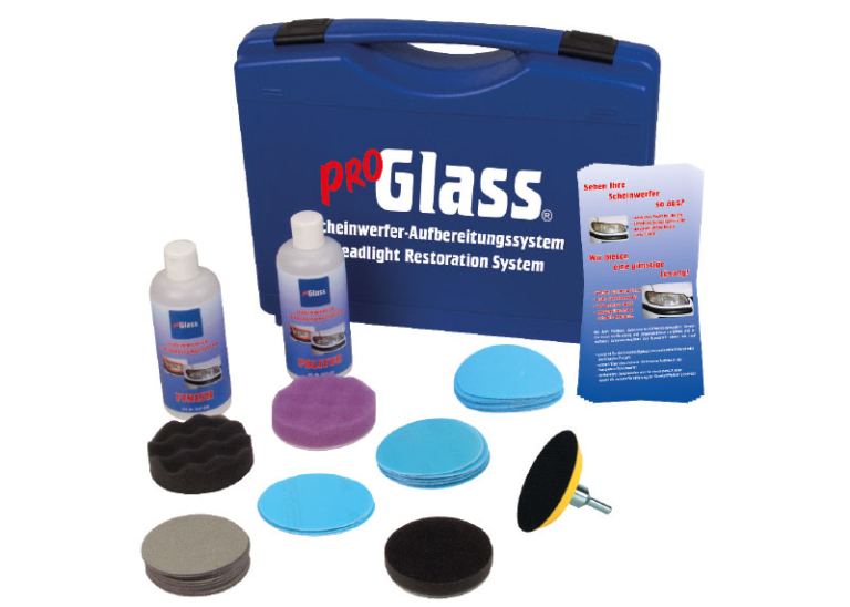 Headlight Restoration Kit Full Set in plastic case – ProGlass